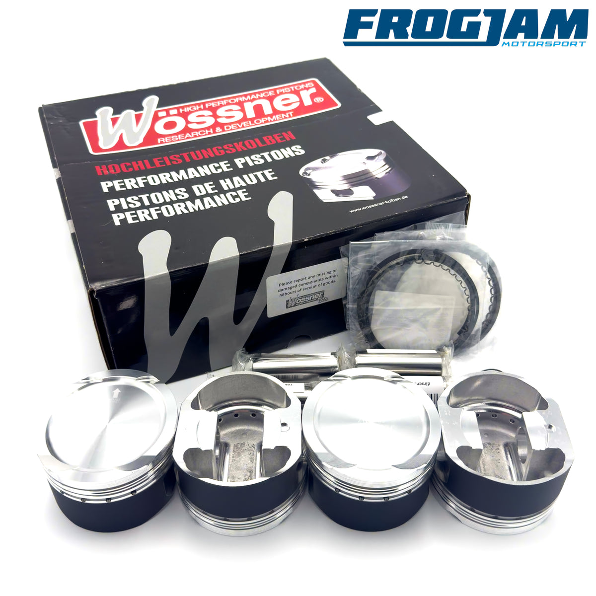 Wossner Forged Turbo Piston Set | Renault Clio 172 & 182 | 2.0 F4R ...